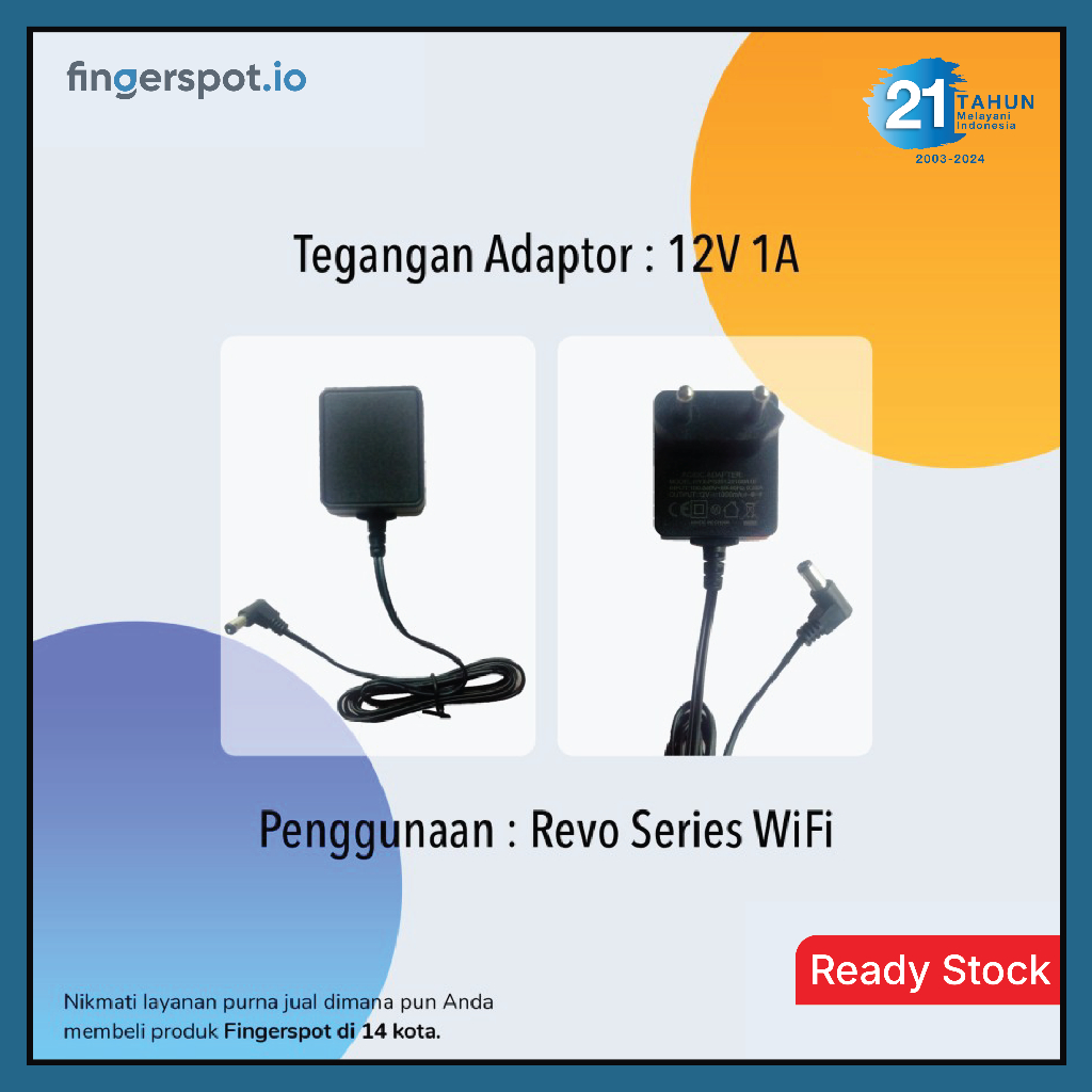 Jual Fingerspot 12V 2A Power Adaptor untuk Mesin Fingerspot | Shopee ...