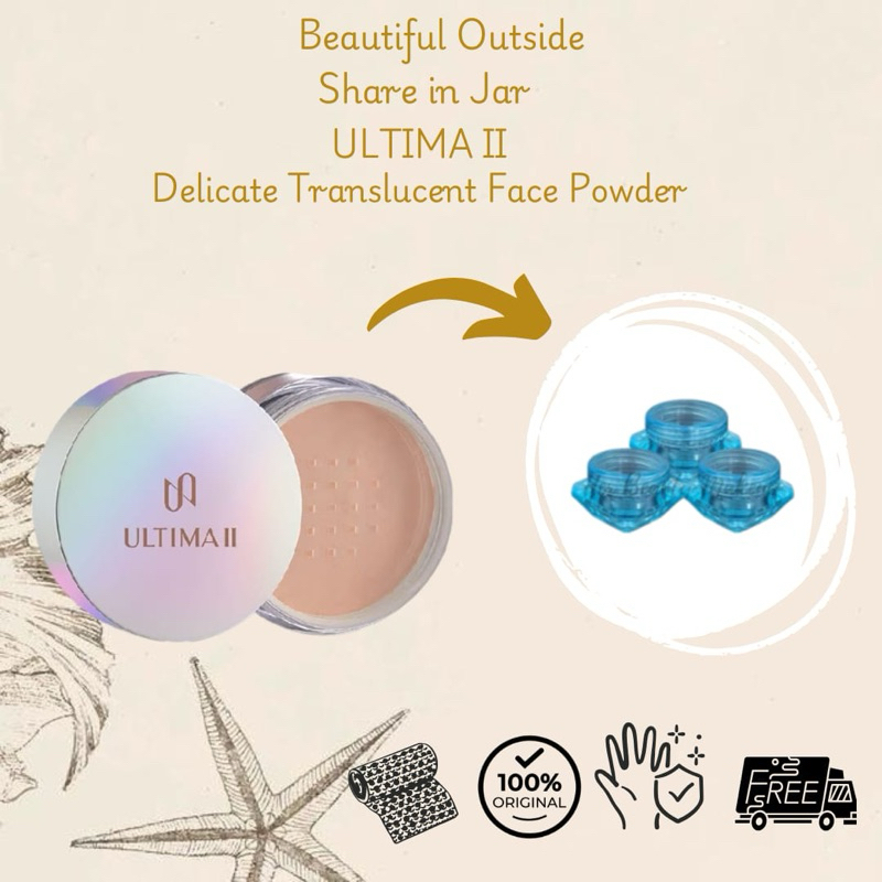 Jual Share in Jar Ultima II Delicate Translucent Face Powder | Shopee ...