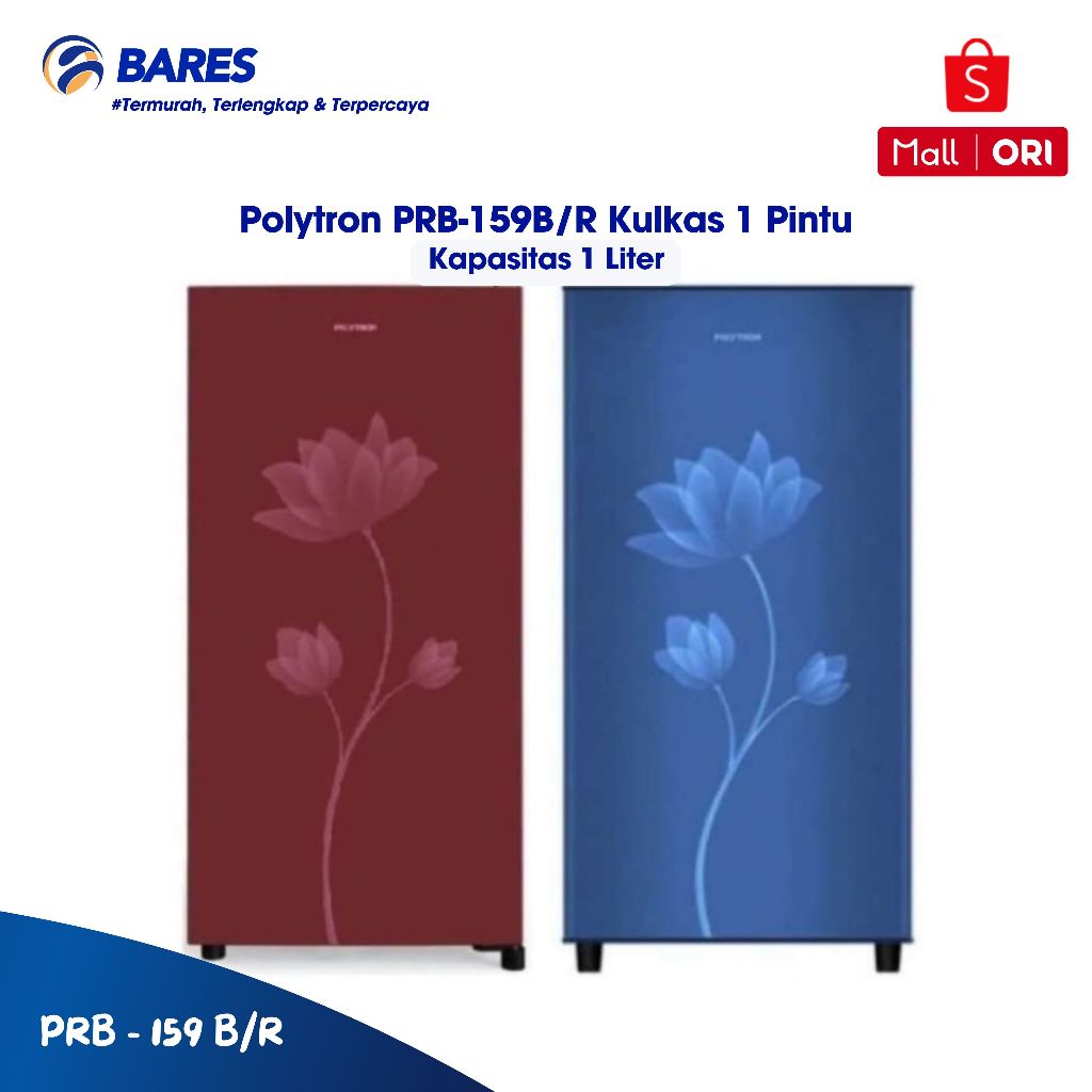 Jual Polytron PRB-159B/R Kulkas 1 Pintu Kapasitas 150 Liter | Shopee ...