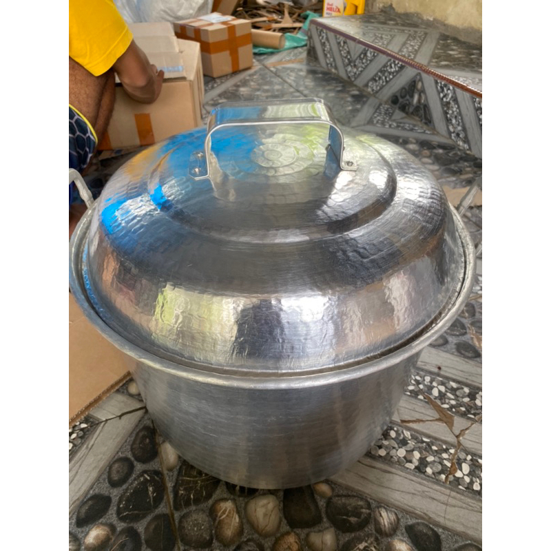 Jual Panci Alumunium jumbo uk 50cm kapasitas 60liter air super tebal ...