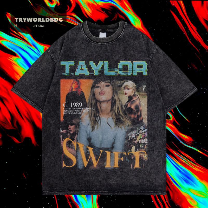 Jual KAOS OVERSIZED / KAOS WASHED / OVERSIZED T SHIRT / KAOS TAYLOR ...