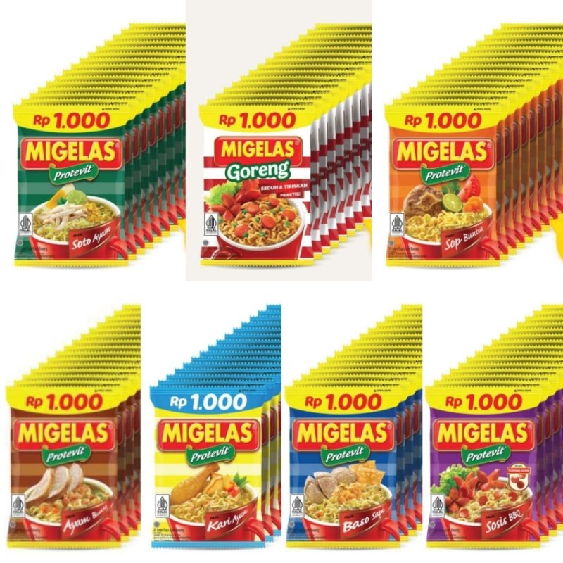 Jual MIGELAS BERBAGAI VARIAN RASA RENCENG ISI 15 SACHET | Shopee Indonesia
