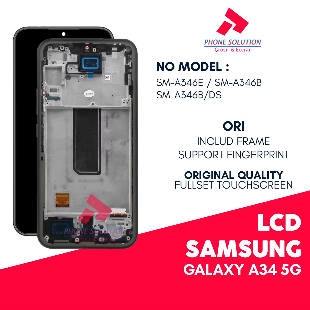 Jual LCD Samsung A34 5G - Fingerprint Include Frame Fullset Touchscreen ...