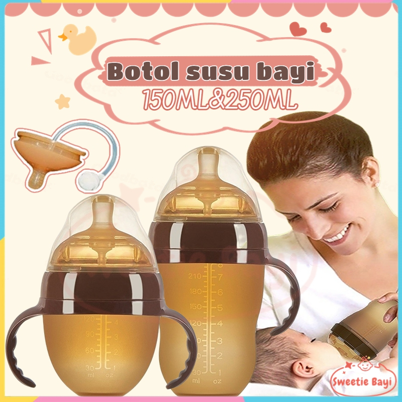 Jual 【SweetieBayi】150ml/180ml/250ml300ml Botol Dot Silikon/Botol Susu Bayi/Dot Bayi Botol Susu ...