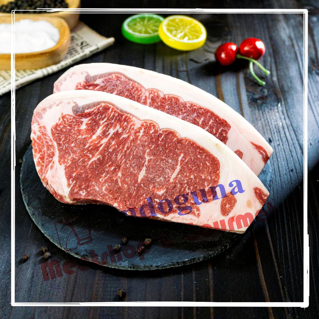 Jual USA American Beef Sirloin Striploin Certified Angus Beef CAB Steak ...