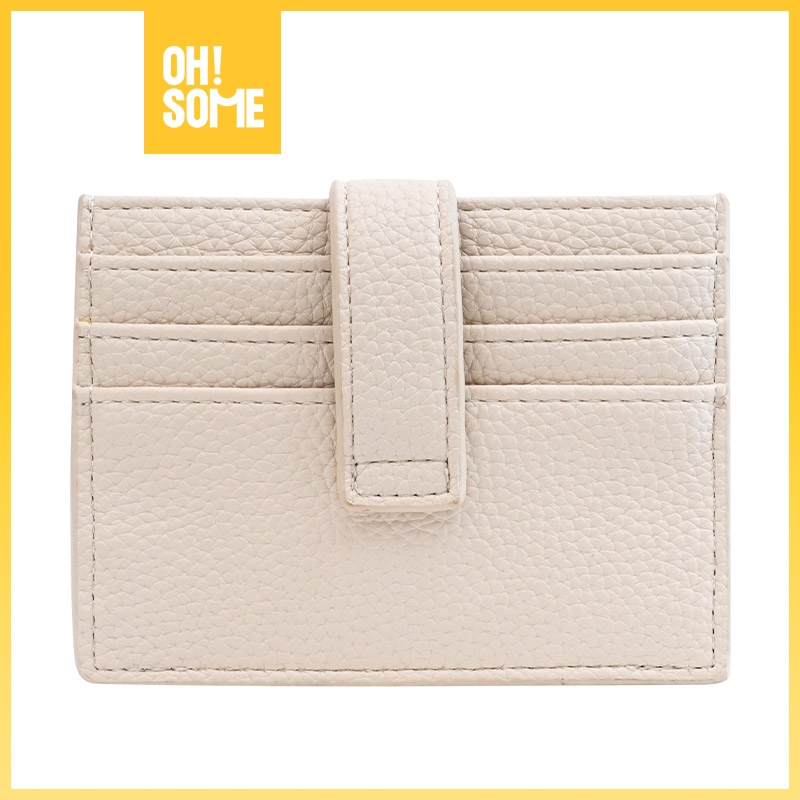Jual OHSOME - nomie nomie Card Holder Basic White/Grey | Shopee Indonesia