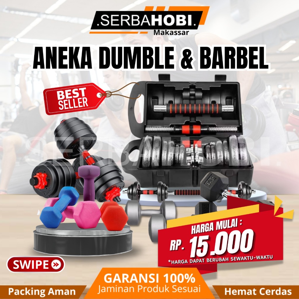 Jual Aneka Dumble Berkualitas / Aneka Barbel Best seller / 1kg /2kg/ 3kg/4kg/5kg/7.5kg /10kg ...
