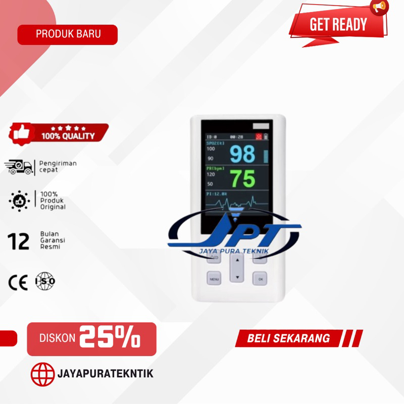 Jual Oximeter Handheld Pulse Health Monitors Finger Neonatal Newborn ...