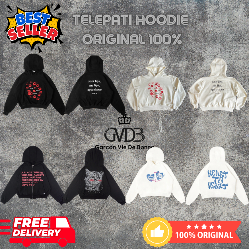 Jual Hoodie Kiss Me Black/White/100% Kisses Hoodie/Zipper Ujang/Heat To ...