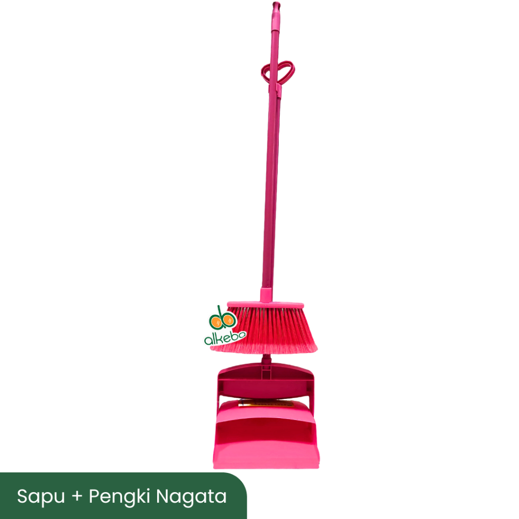 Jual Sapu lantai nylon + Pengki 742 buka tutup dust pan scoop satu set ...