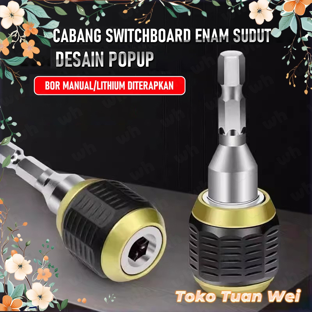 Jual Adaptor Mata Bor/Quick Change Adapter/Shank 60mm 1pc/ Keyless ...