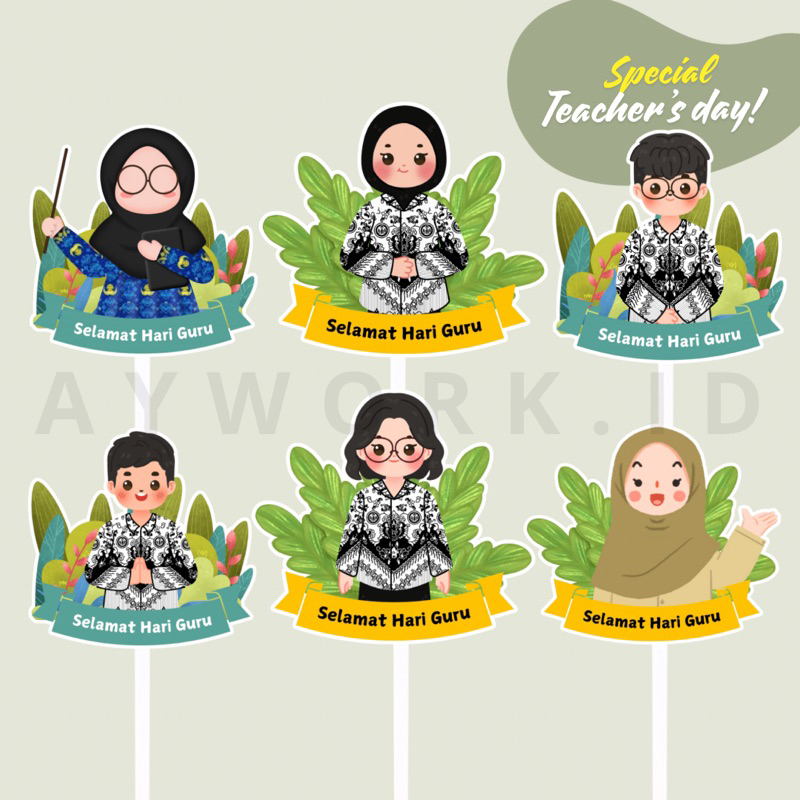 Jual topper hari guru | Shopee Indonesia