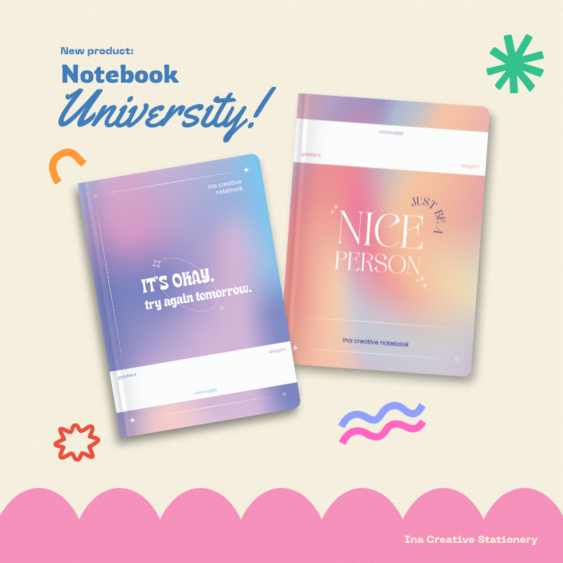 Jual Ina Creative Notebook University A5 Hardcover | Diary Book ...