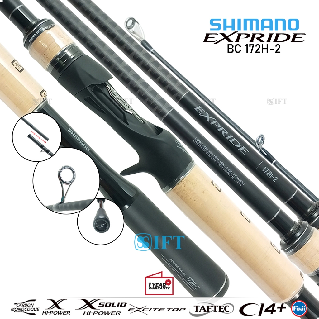 Jual Joran BC SHIMANO EXPRIDE | Monocoq Fuji SiC CI4+ | Baitcasting ...