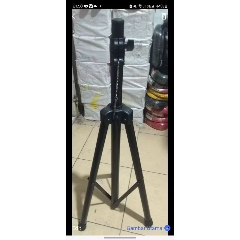 Jual 1x tripod atau stand tiang speaker aktif 12"/15" besi plastik seac ...