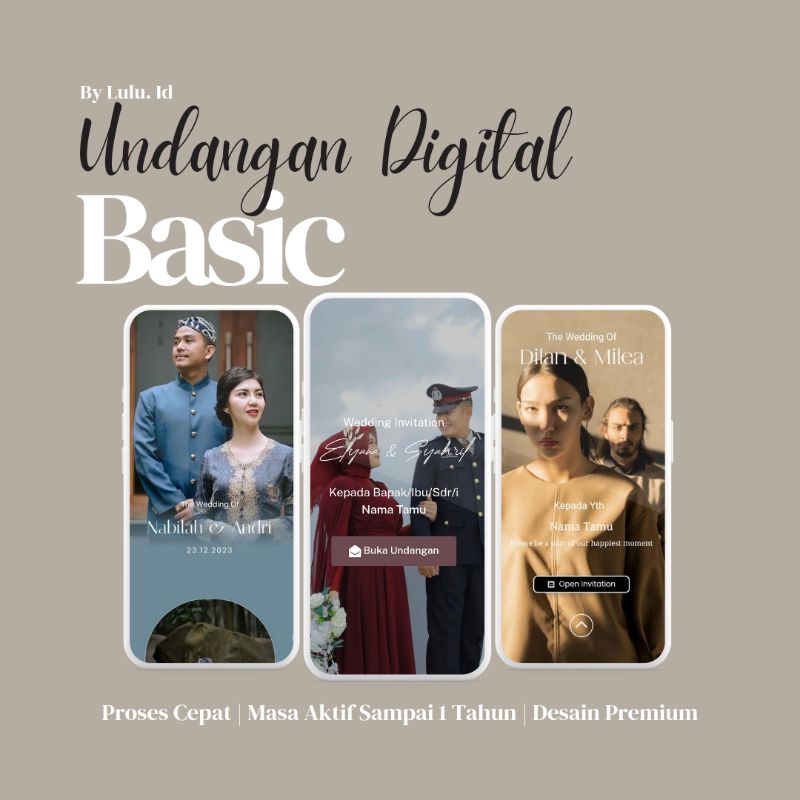 Jual Undangan Digital Undangan Website Tema Basic | Shopee Indonesia