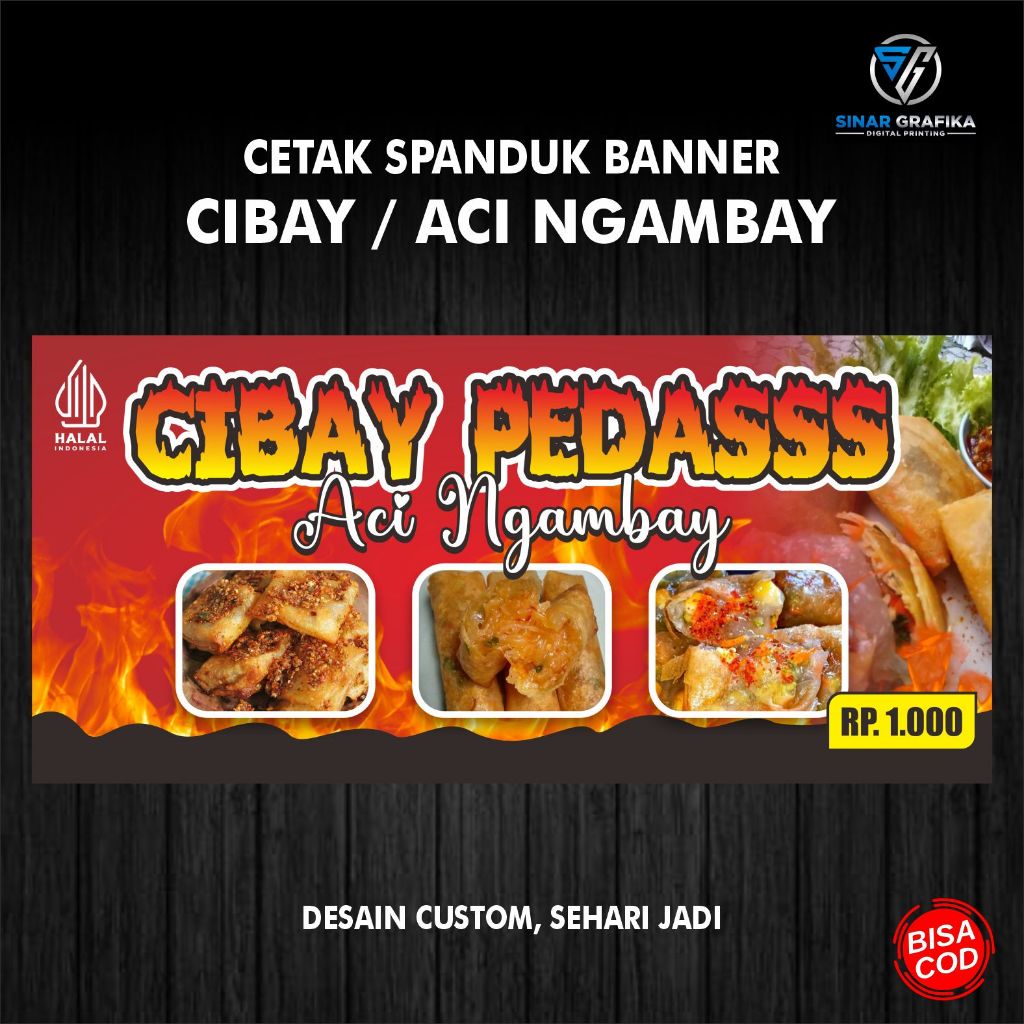 Jual Spanduk / Banner Cibay, Aci Ngambay, Desain Custom | Shopee Indonesia