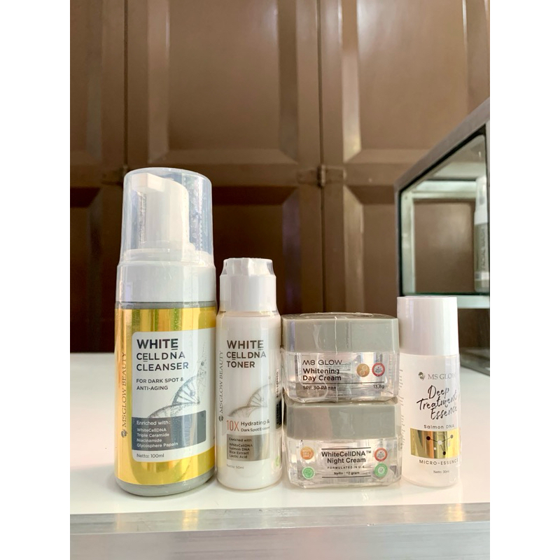Jual NEW SERIES WHITECELL DNA MS GLOW / PAKET WHITE CELL DNA | Shopee Indonesia