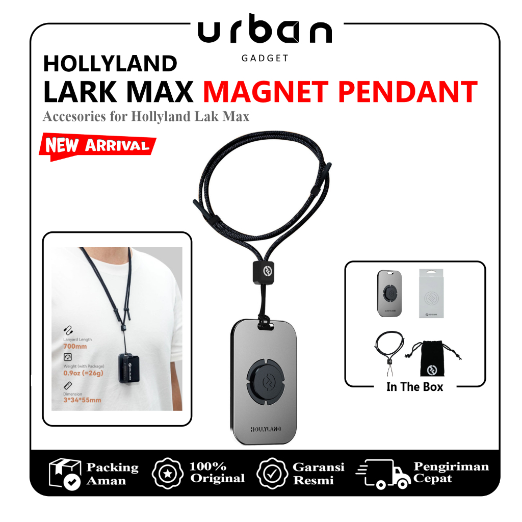 Jual Hollyland LARK MAX Magnetic Pendant - Resmi | Shopee Indonesia
