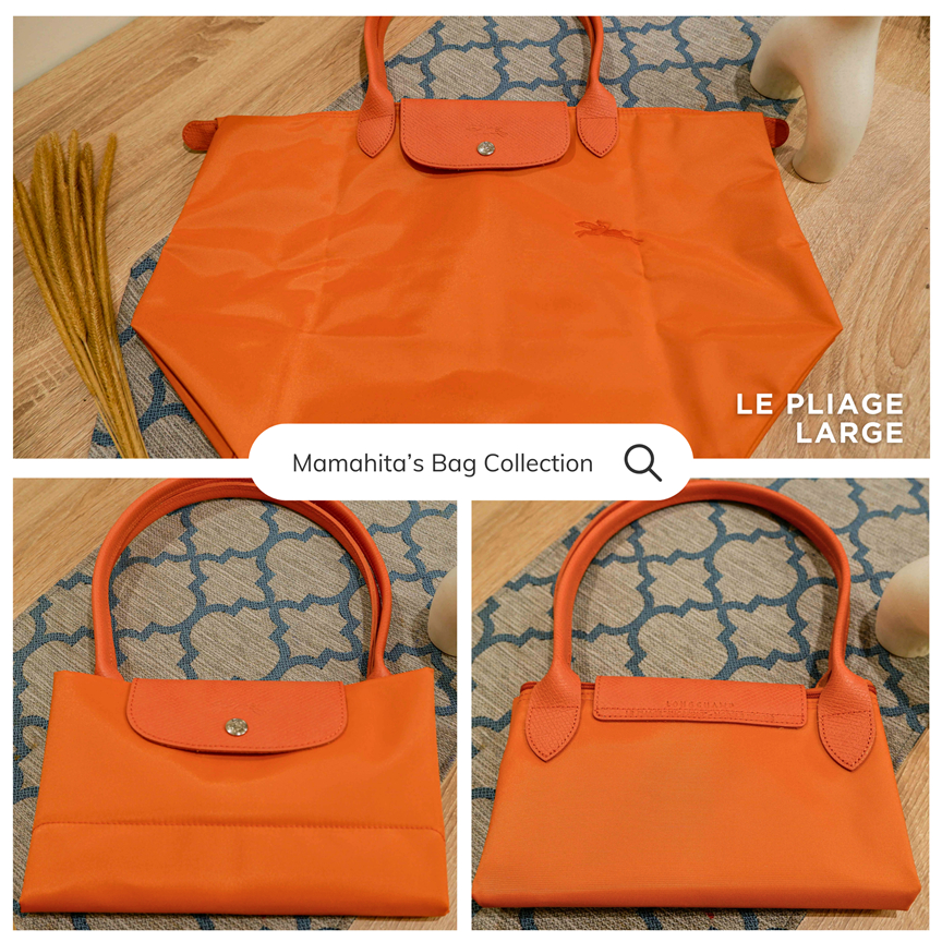 Jual Longchamp Le Pliage Original L - Tote Bag - Orange | Shopee Indonesia