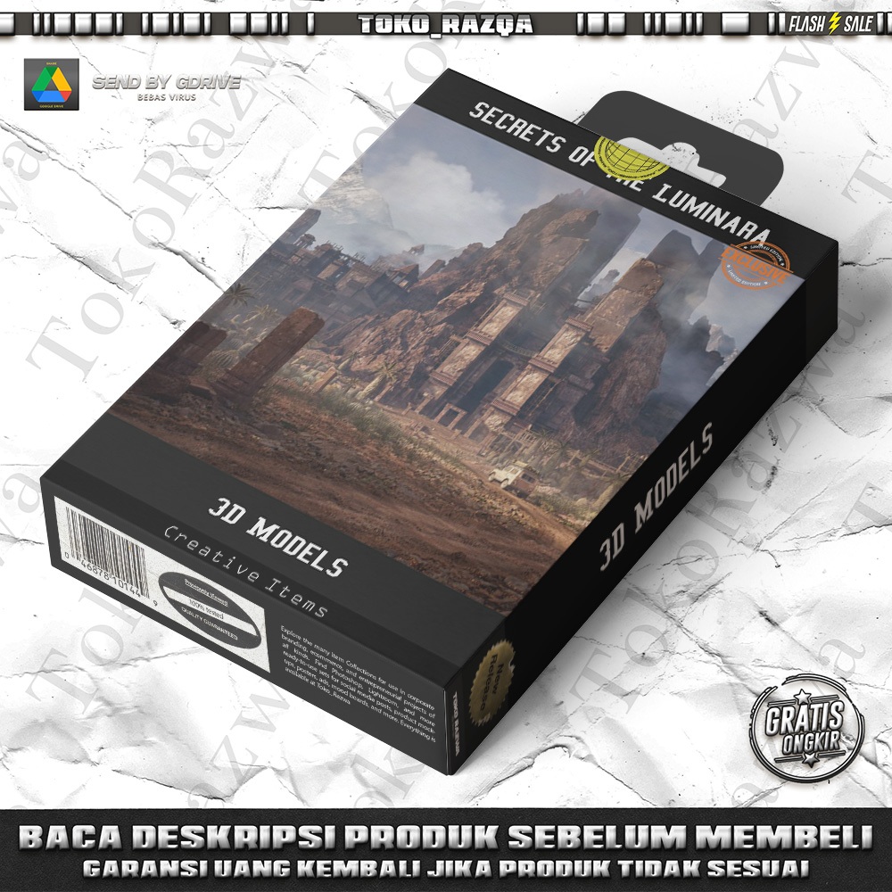 Jual 121124 - Kitbash3D - Secrets of the Luminara for Blender & FBX ...