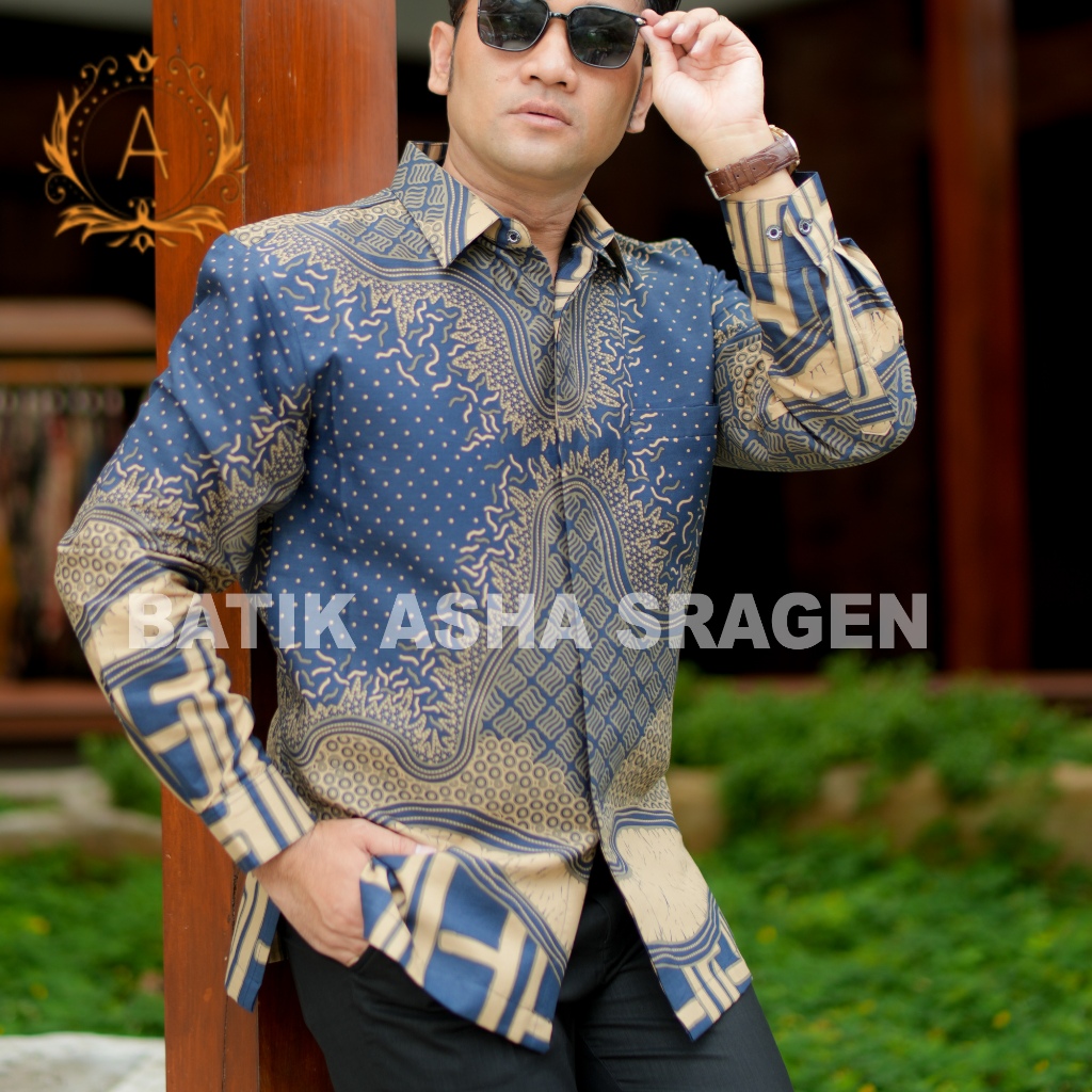 Jual Batik Zahra - Kemeja batik regular - Motif Krisna - Warna sogan ...