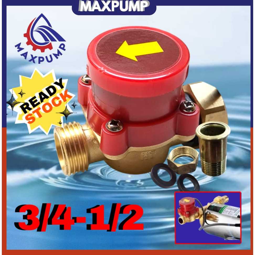 Jual MAXPUMP 3/4-1/2 Otomatis Pompa Booster Flow Switch Water Promo ...