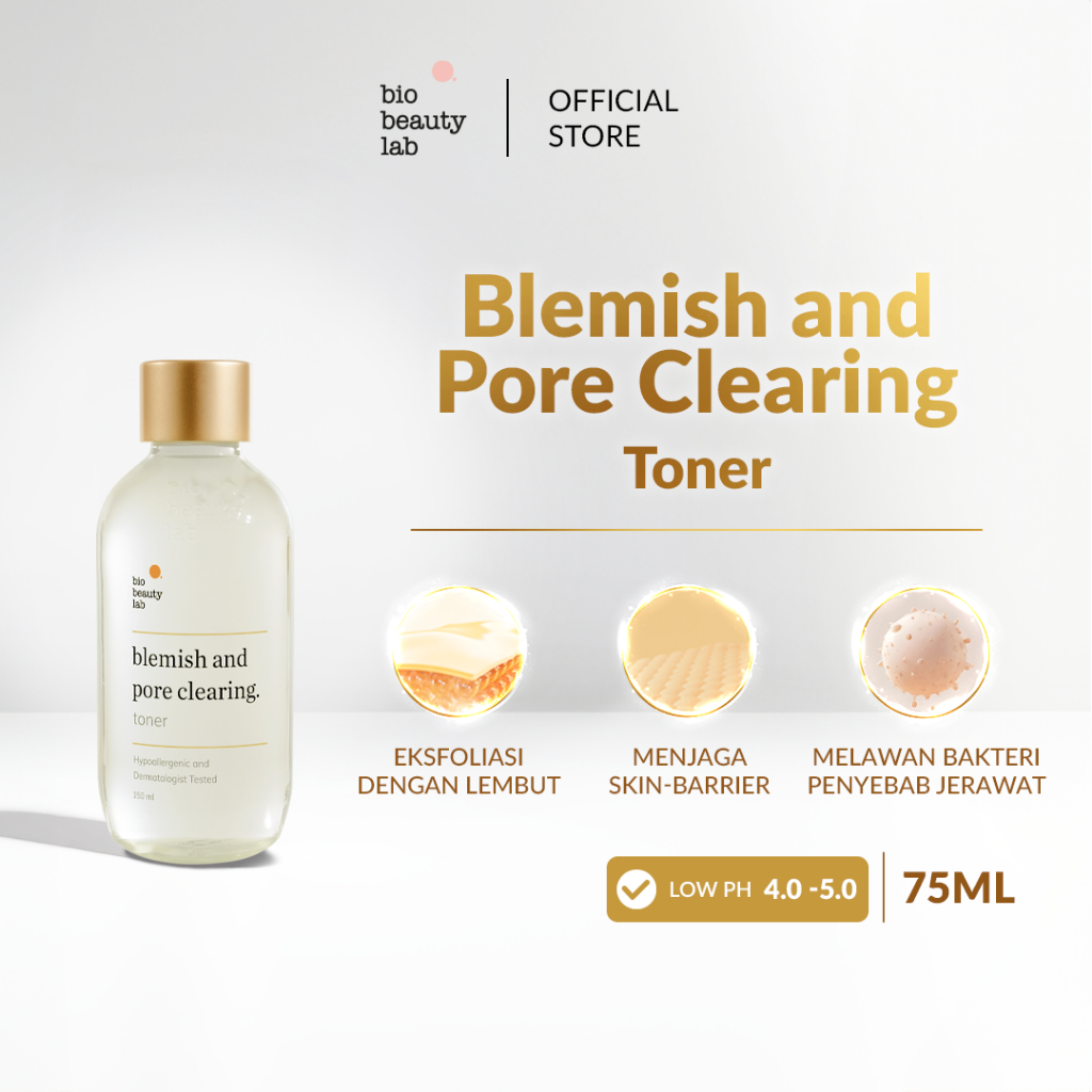 Jual Bio Beauty Lab Blemish & Pore Clearing Toner 75ml | Shopee Indonesia