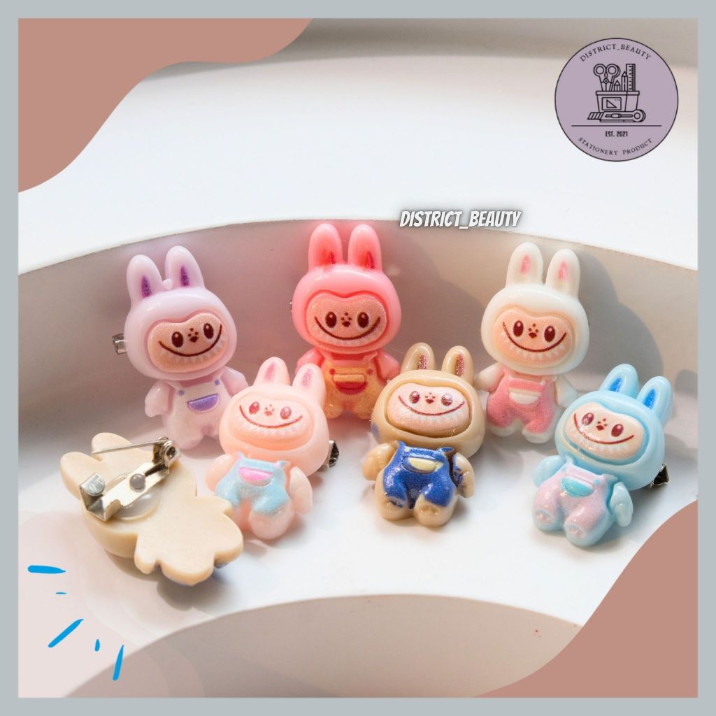 Jual BROS LABUBU BROS HIJAB KARAKTER LABUBU BROS PIN MOTIF LABUBU ...