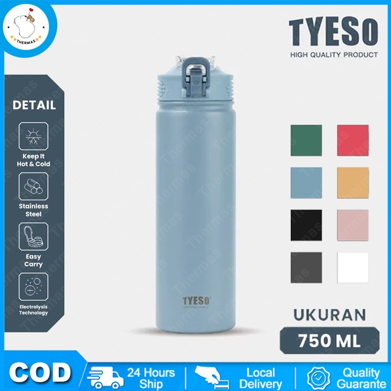 Jual Ty^eso Tumbler Botol Minum 750ml TS-8771C Stainless Steel Anti Tumpah Double Vacuum ...