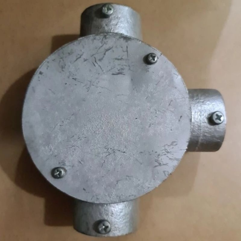 Jual Conduit Tdus T dus Junction Galvanis Besi E31 31mm Pipa Drat 1in 1 ...