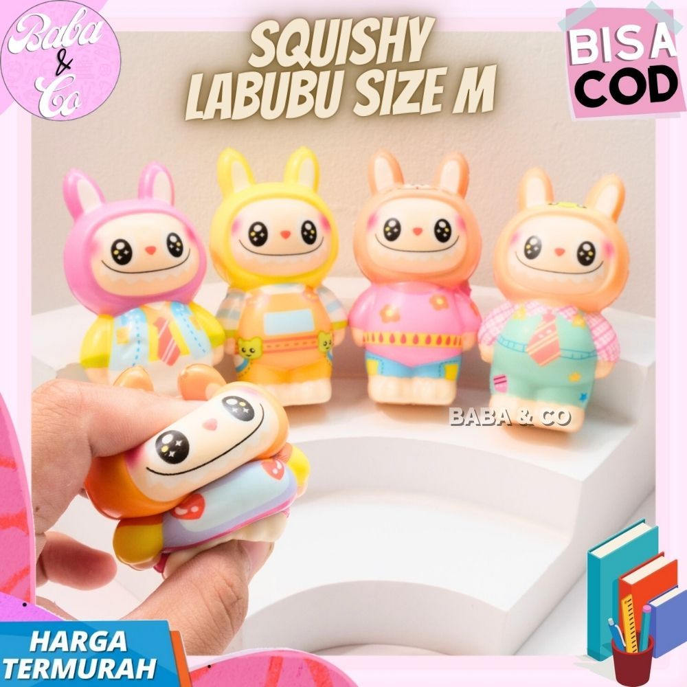 Jual MAINAN SQUISHY LABUBU SIZE M 9cm BONEKA SQUISHY LABUBU LUCU UNIK ...