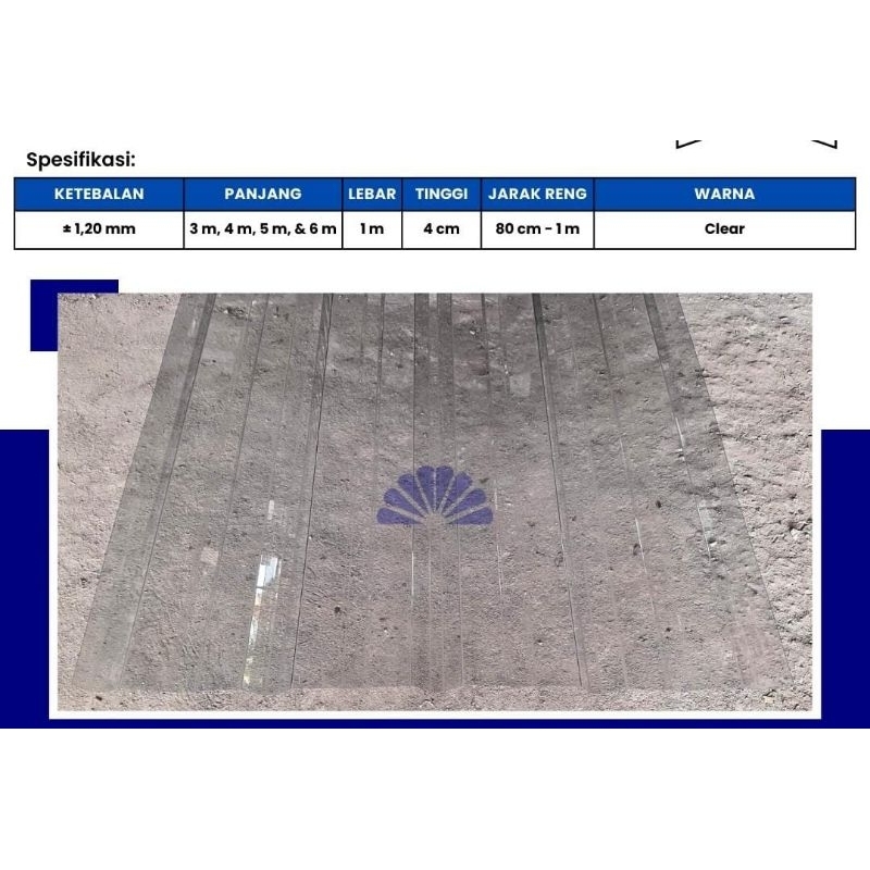 Jual Trimdek / Spandek Bening 3m, 4m, 5m, 6m Titian | Shopee Indonesia