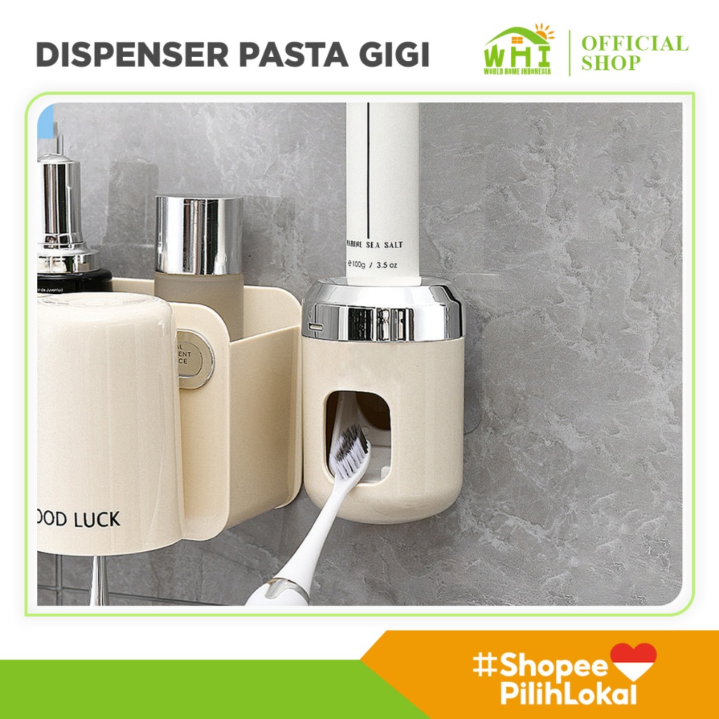 Jual World Home Dispenser Pasta Gigi Odol Otomatis Tempat Pasta Gigi ...
