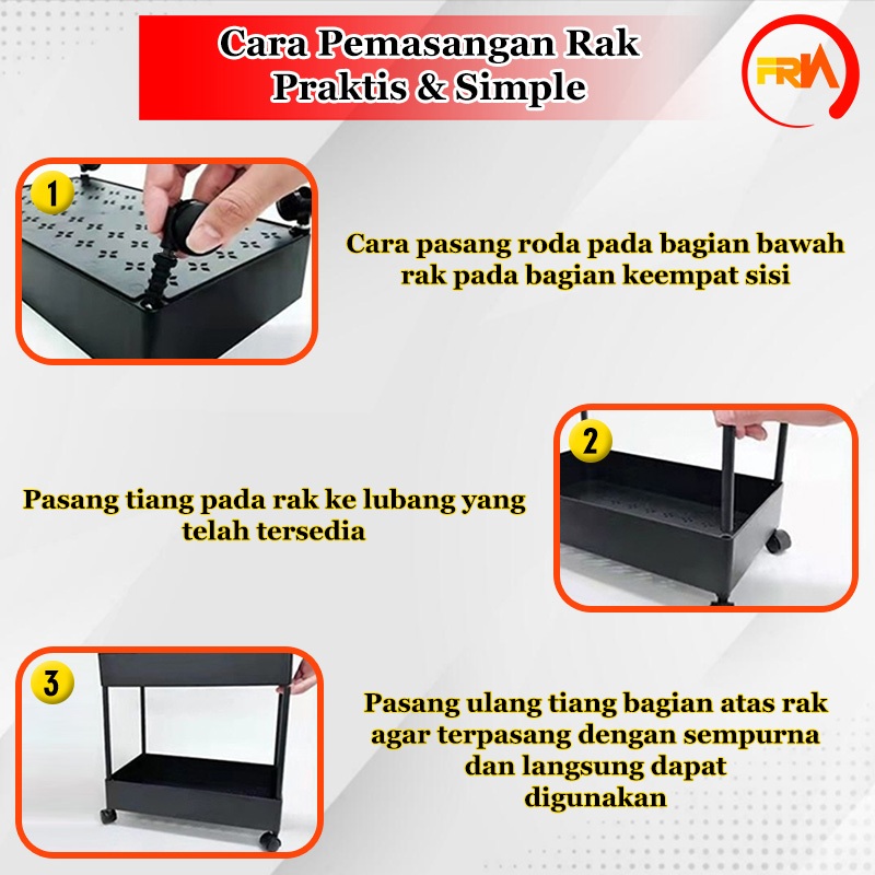 Jual FRN Kitchenware - Rak Susun Serbaguna 4 Tingkat Bahan Plastik ...