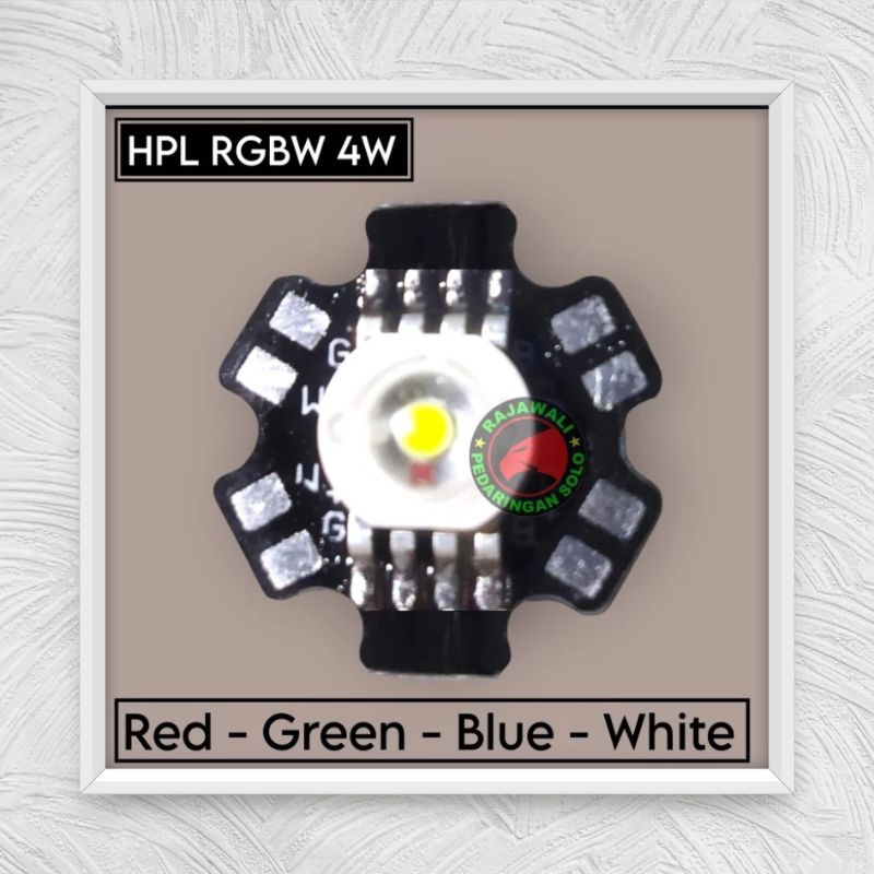 Jual LED HPL 4W RGBW LED HPL 4 WARNA RED GREEN BLUE WHITE | Shopee Indonesia