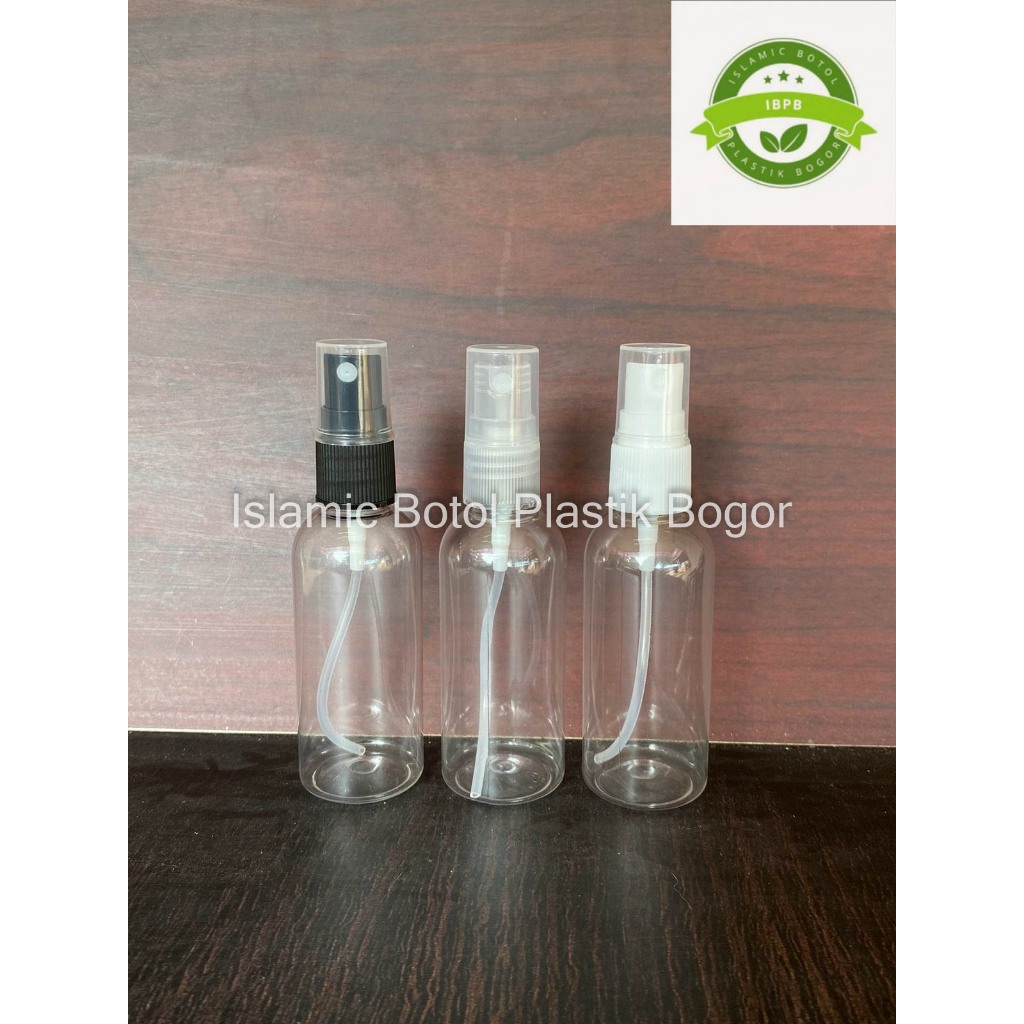Jual Botol Br 60 Ml Clear Spray N18 Putih Hitam Clear Pet Botol Sprayer ...