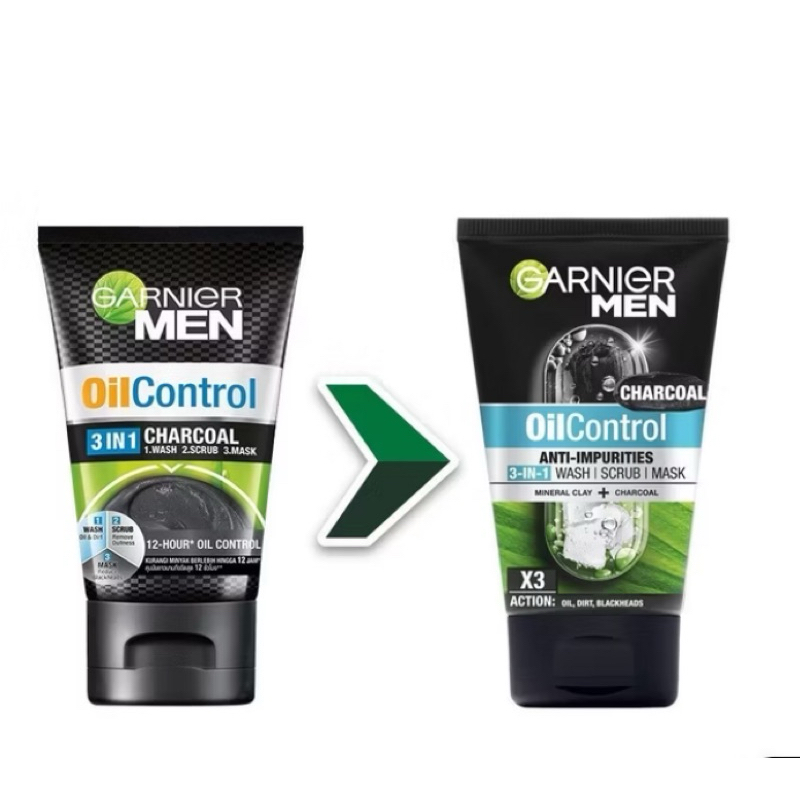 Jual Garnier Men Oil Control 3in1 Charcoal 100 ml Kemasan Terbaru ...