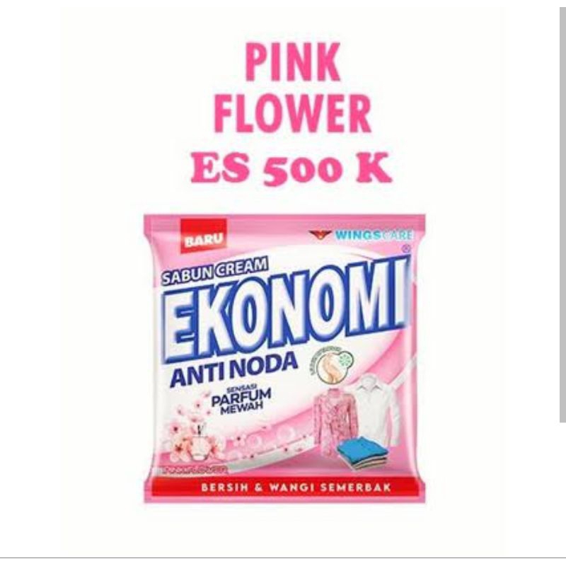Jual Sabun Colek Cream Ekonomi ES500K Pink Flower Siwak ESW500 | Shopee ...