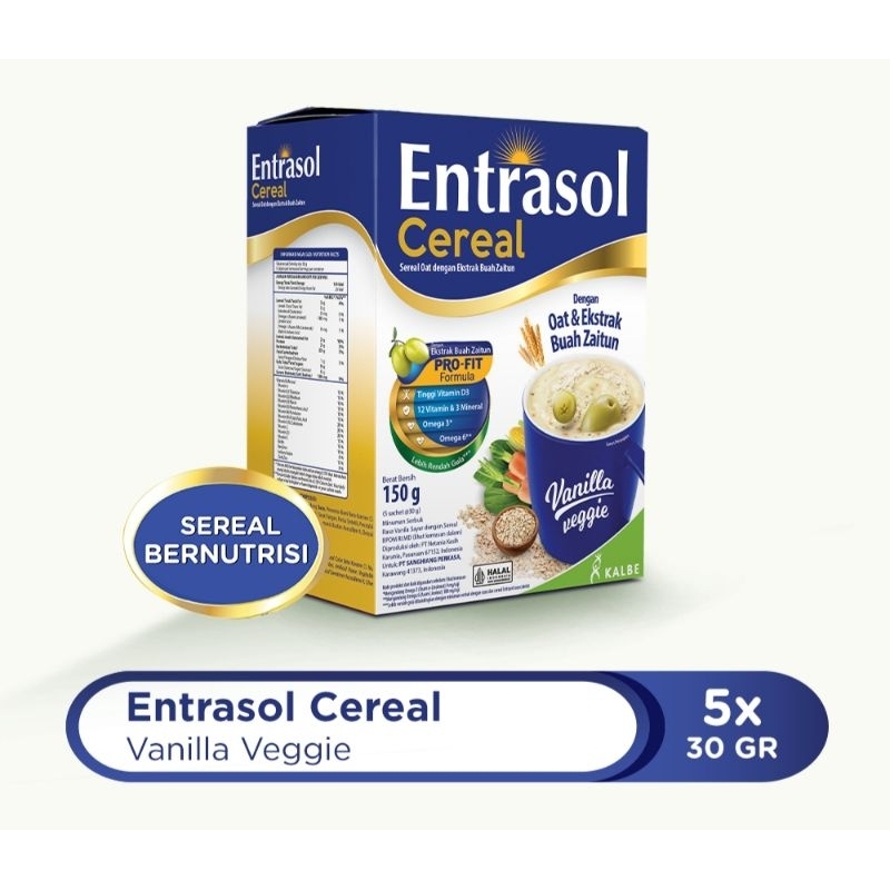 Jual Entrasol Cereal Vanilla Vegie (5 sachet @30gr) | Shopee Indonesia