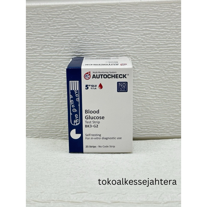 Jual STRIP STIK AUTOCHECK GLUCOSE AUTOCHECK GULA DARAH AUTOCHECK ISI 25 ...