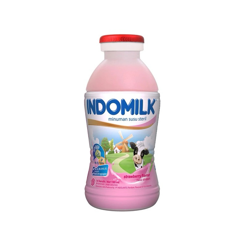 Jual Susu Indomilk Cair Botol ( 1 Dus isi 24 Botol ) | Shopee Indonesia