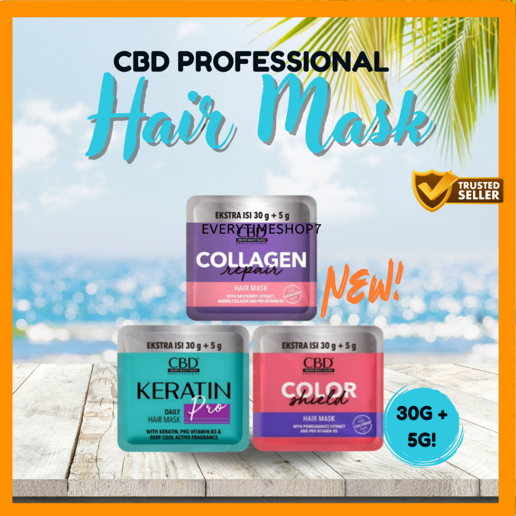 Jual CBD Professional Hair Mask Sachet Keratin Pro / Color Shield ...