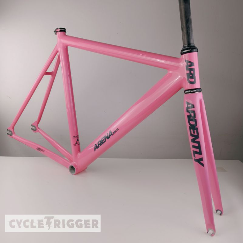 Jual FRAMESET ARDENTLY PISTA ARENA PINK FULL CARBON FORK | Shopee Indonesia