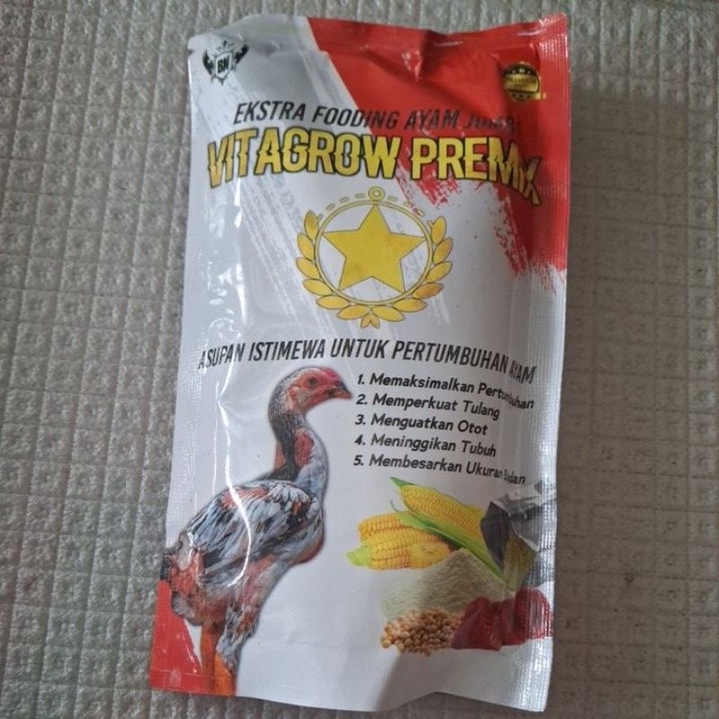 Jual VITAGROW PREMIX PAKAN AYAM PEMACU TUMBUH BADAN POSTUR | Shopee ...