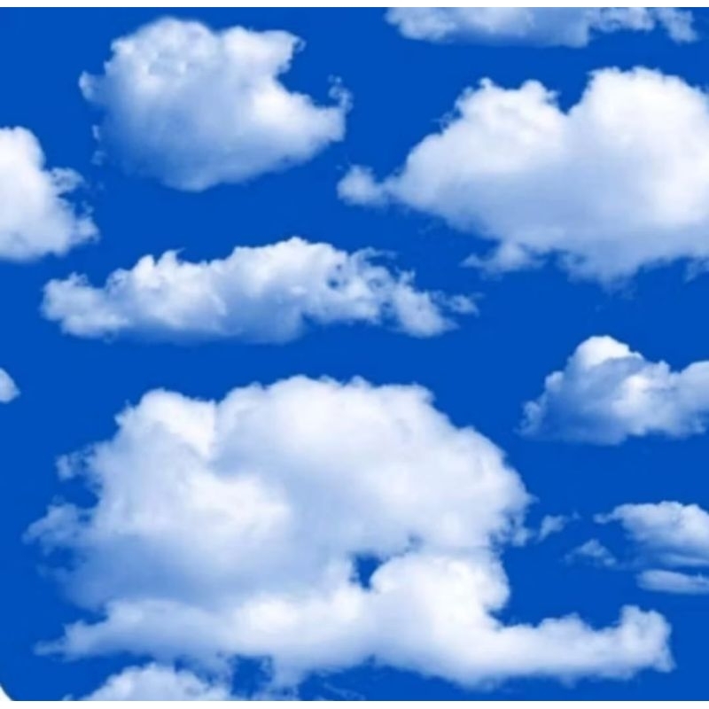 Jual wallpaper dinding motif awan biru tua ukuran 8m s/d 9m ×45CM | Shopee Indonesia