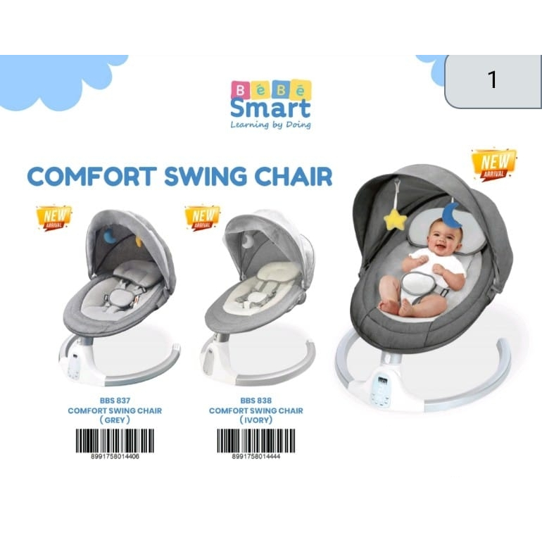 Jual BEBE SMART BOUNCER COMFORT SWING CHAIR / AYUNAN BAYI | Shopee ...