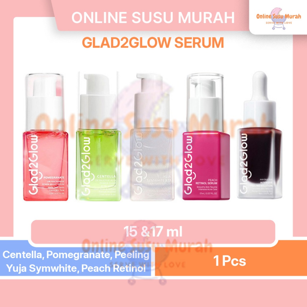 Jual GLAD2GLOW CENTELLA CLEAR ACNE POMEGRANATE BRIGHT YUJA DARK SPOT ...