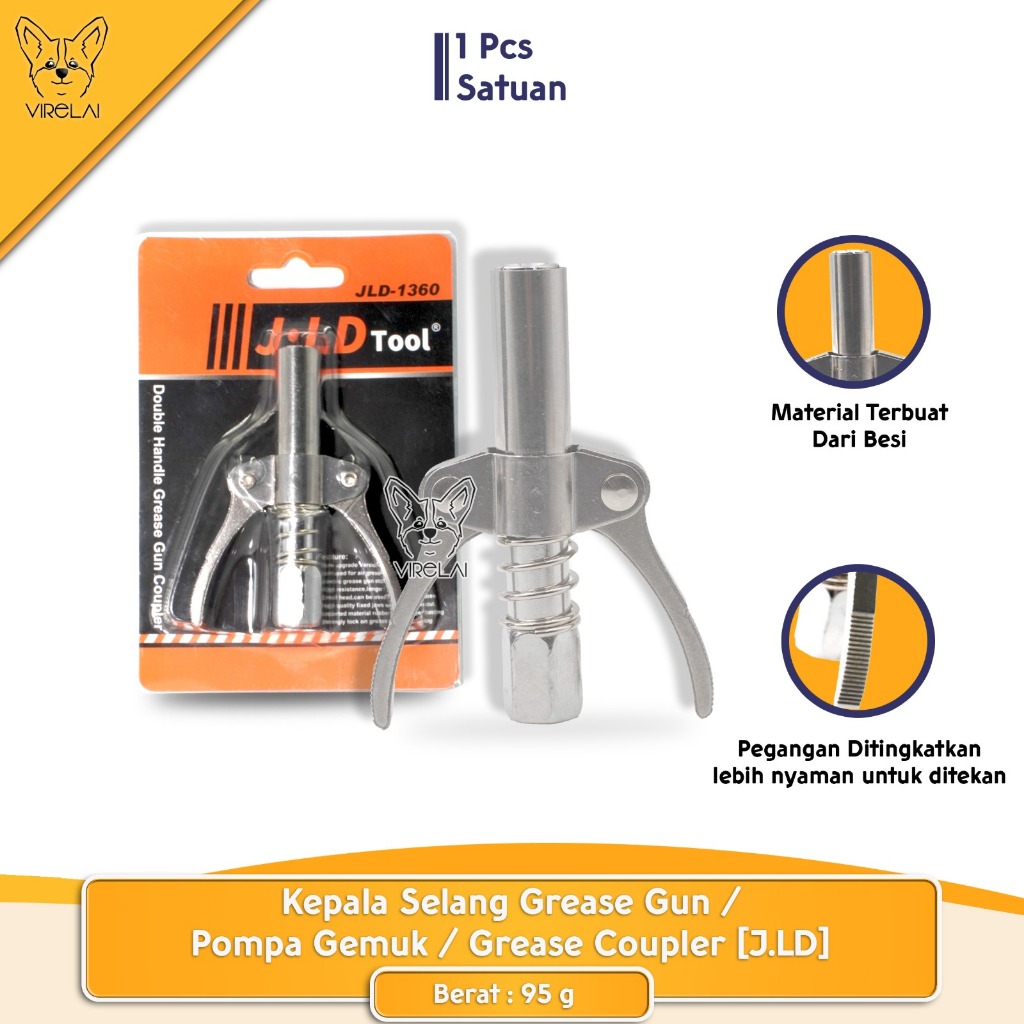 Jual Kepala Pompa Gemuk / Gun Grease Coupler / Grease Pump Head [JLD ...