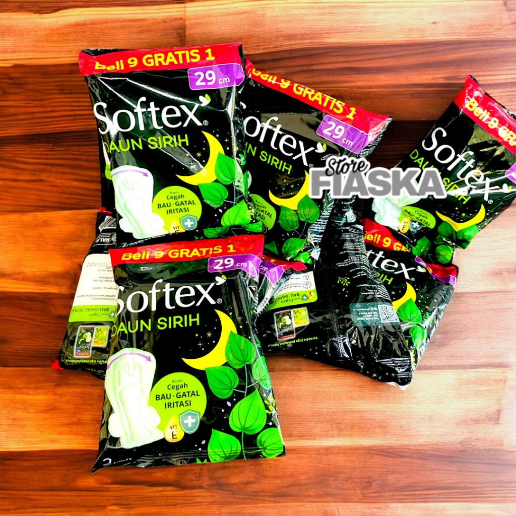 Jual Softex Night Daun Sirih 29cm 36cm Wings (Sayap) Renceng 10 Sachet ...